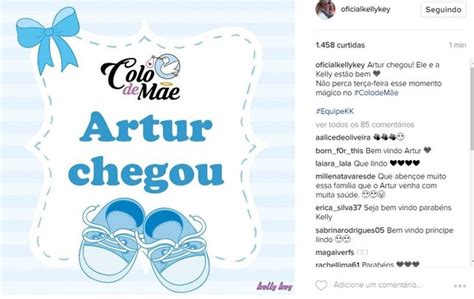 EGO Kelly Key dá à luz Artur seu terceiro filho transmissão em rede social notícias de