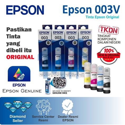 Jual Tinta Epson T T Original Hitam Biru Merah Kuning L