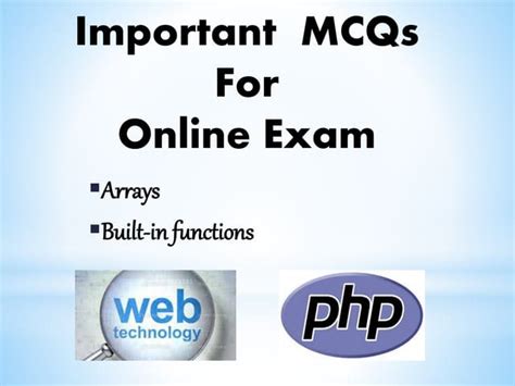 Mcq Ppt Php Array Pptx Programming Languages Computing