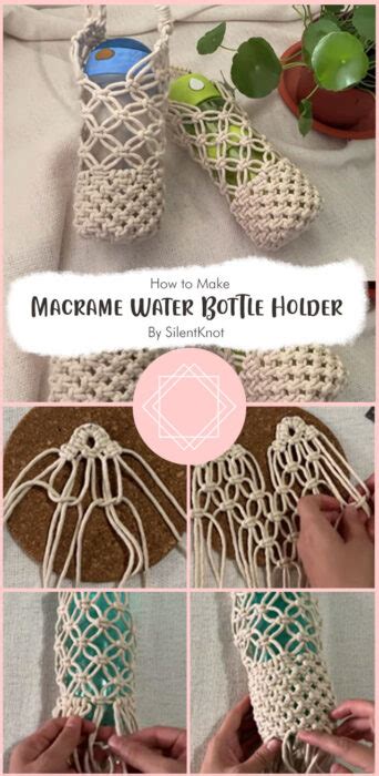 Diy Macrame Water Bottle Holder Free Tutorial Ideas