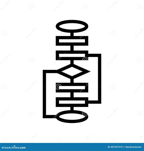 Genetic Algorithm Line Icon Vector Illustration Stock Vector Illustration Of Future Security