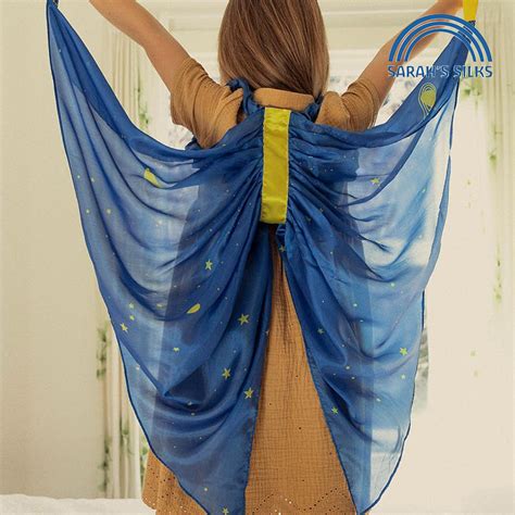 美国进口SARAH S SILKS彩虹仙女翅膀蝙蝠玩耍丝巾儿童装扮cosplay 虎窝淘
