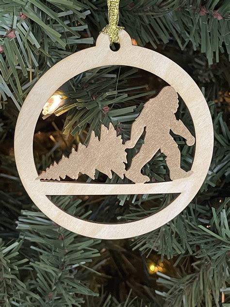 Bigfoot Ornament Inspirational Wood Designs