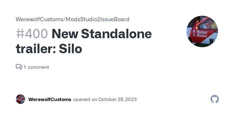 New Standalone Trailer Silo · Issue 400 · Werewolfcustoms