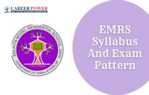 EMRS Lab Attendant Syllabus 2023 And Exam Pattern Syllabus PDF