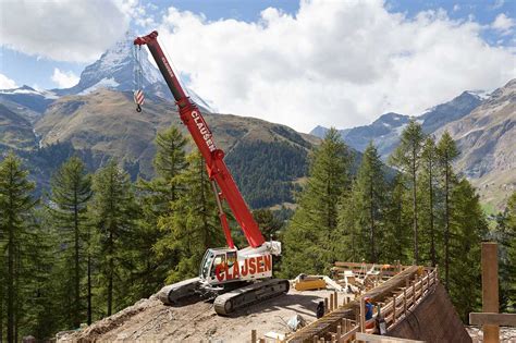 Liebherr Ltr 1060 Crawler Crane In High Alpine Use Liebherr
