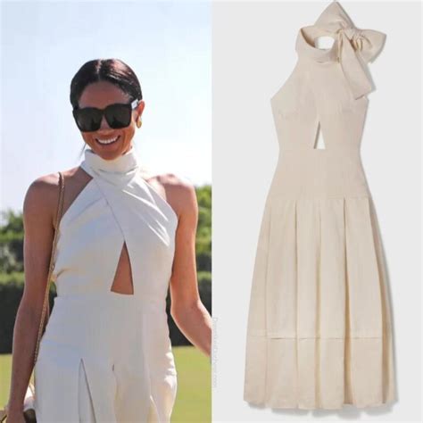 Updated Meghan Markle In Heidi Merrick Dress For Polo In Miami Dress