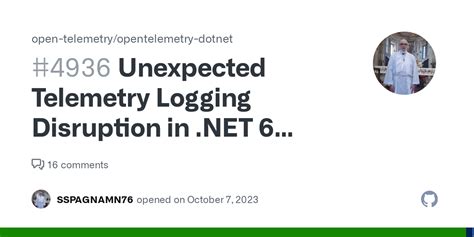 Unexpected Telemetry Logging Disruption In Net 6 Projects Using