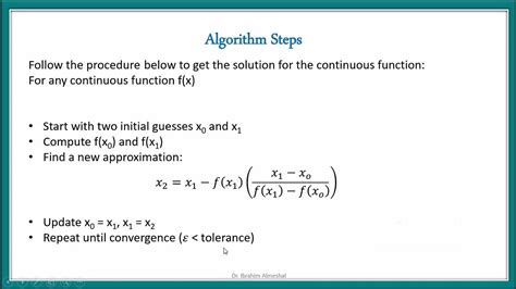 Lecture 5 Secant Method Using Matlab 2024 Youtube