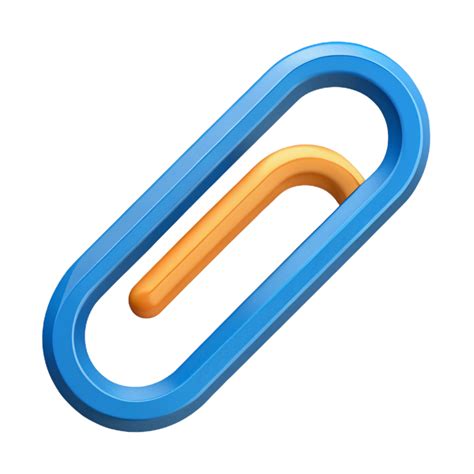 Playful Spectacular Isometric Paperclip With Symmetrical Design Clean Lines Flat Color With