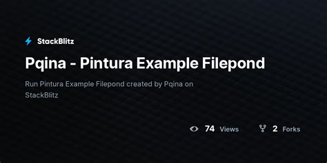 Pqina Pintura Example Filepond Stackblitz