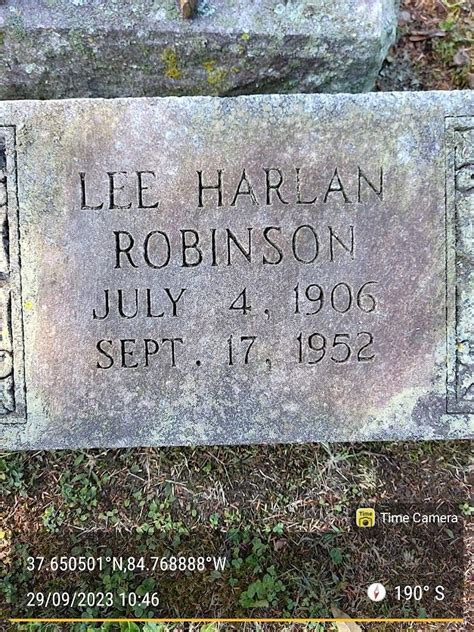 Lee Harlan Robinson 1906 1952 Find A Grave Memorial