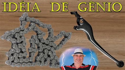 VEJA O QUE ONIVALDO PRUMOLINO FEZ CORRENTE E MANETE DE MOTO BIZ 125