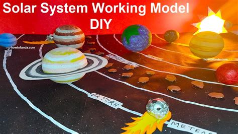 Solar System Working Model 3d Simple Inspire Innovative Science Exhibition Diy