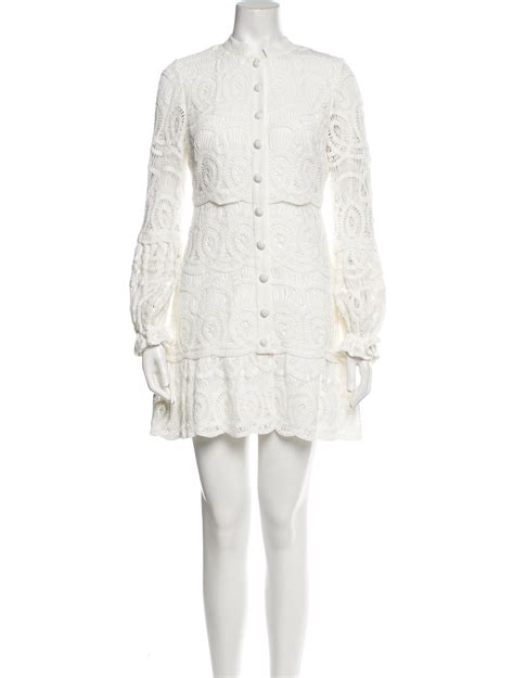 Alexis Lace Pattern Mini Dress W Tags White Dresses Clothing