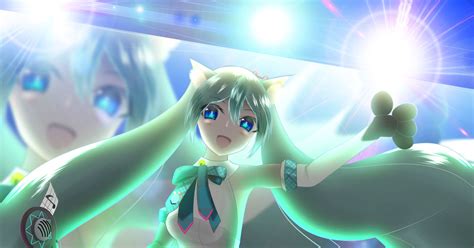 Magicalsnowcatscarnival Hatsune Miku Vocaloid 今回はにゃんこズでサンキュー！ Pixiv