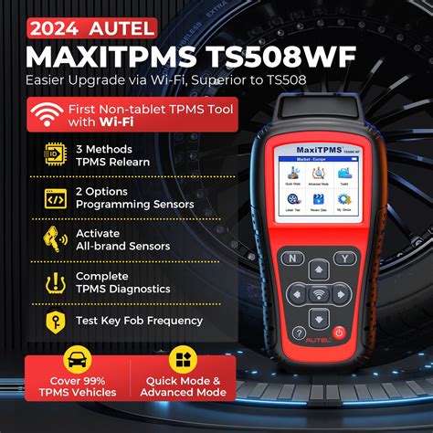Autel MaxiTPMS TS WF TPMS Programming Tool Upgraded Of TS For MX Sensors MHz