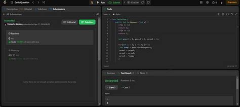 Trinadh Rayala On Linkedin 1137 N Th Tribonacci Number