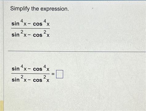 Solved Simplify The Chegg Com