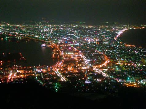 函馆百万夜景 函馆夜景三大夜景 函馆夜景 大山谷图库