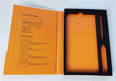 Custom Tempered Glass Packaging Paper Screen Protector Box Oem