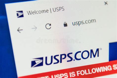Usps Com Web Site Selective Focus Editorial Stock Photo Image Of Loaded Usps 179214163