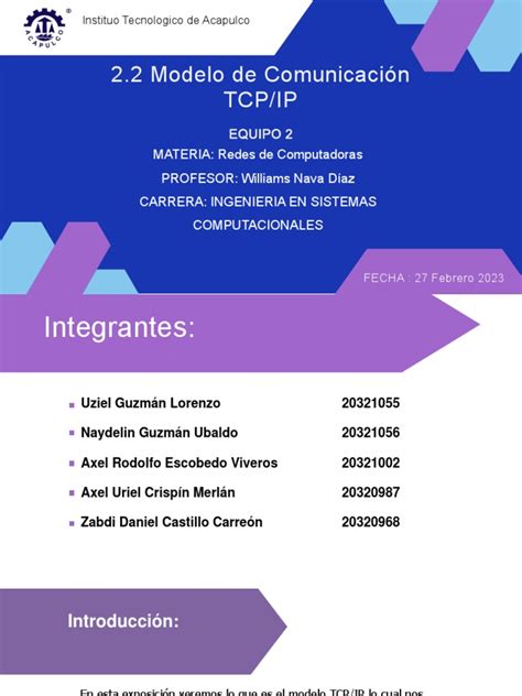 2 2 Modelos De Comunicacion Tcp Ip Pdf Protocolos De Internet