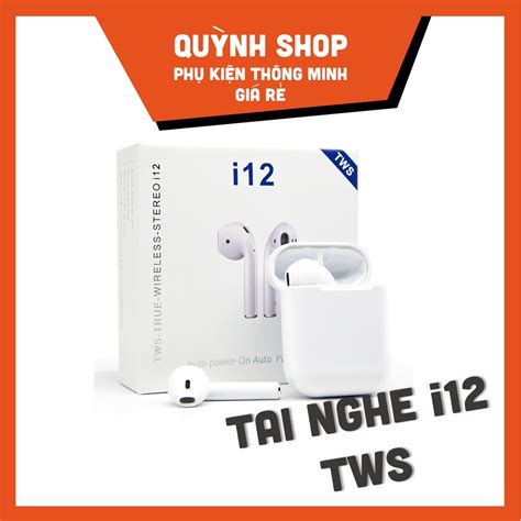 Tai nghe bluetooth không dây Inpods i TWS nút cảm ứng âm thanh HIFI có mic đàm thoại Shopee