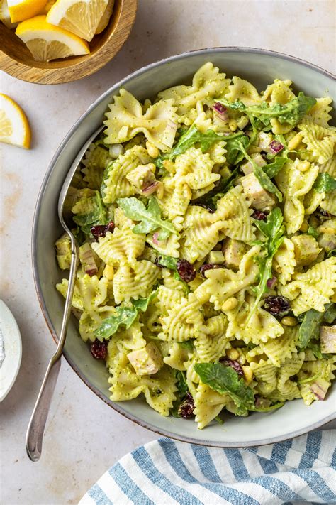Creamy Basil Pesto Pasta Salad Recipe