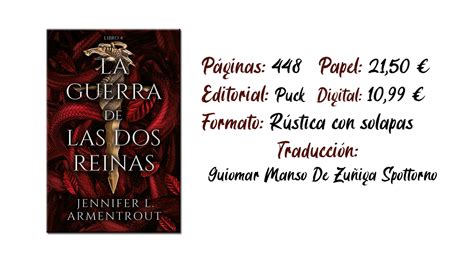 Rubíes Literarios La guerra de las dos reinas De sangre y cenizas 4