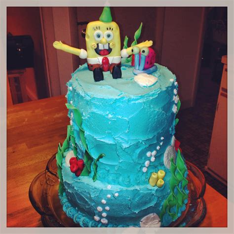 Spongebob Gary Birthday Cake