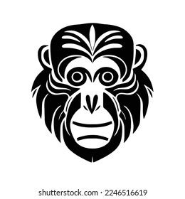 Simpe Vector Monkey Icon Flat Cartoon Stock Vector Royalty Free