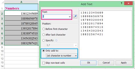 How To Add Spaces Between Numbers In Cells
