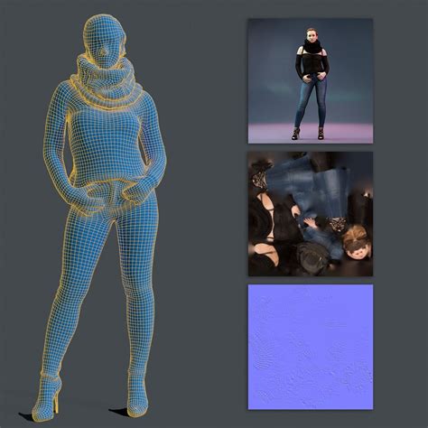 Девушка модель 33 3d Модель 33 Unknown Obj Free3d
