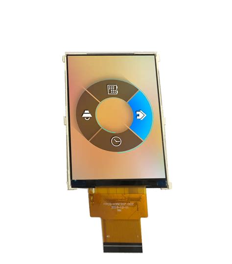 사용자 정의 35 인치 Uart Tft Lcd Ic 320x240 지원 Mcuspirgb 인터페이스 정사각형 Lcd 화면