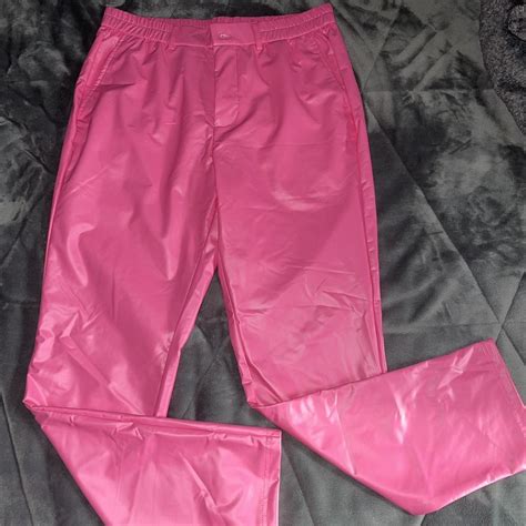 Pink Leather Pants Depop