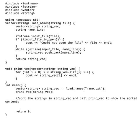 Solved Option Easier The Strings Are Provided In An Chegg