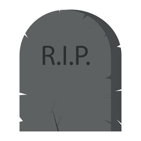 Muerte Y Funerales Vector Ilustración Lápida Sepulcral Qepd Con Un Sitio Para Un Foto