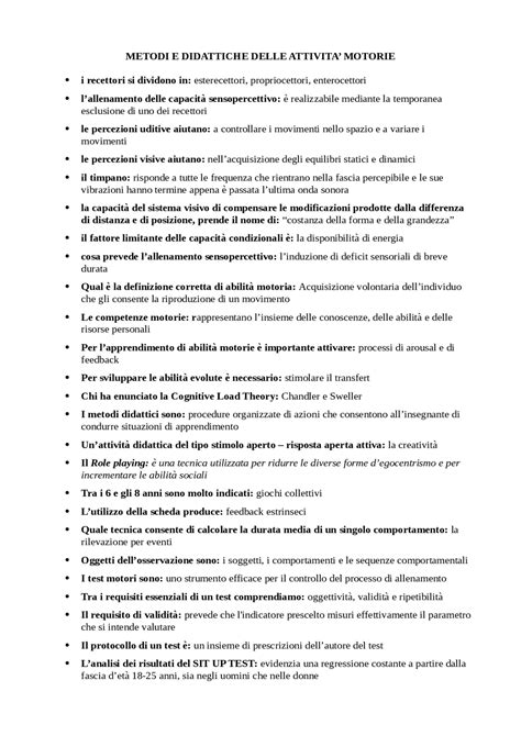 Metodi E Didattiche Delle Attivita Motorie Monografías Ensayos De