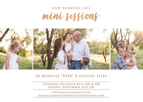 2016 Fall Mini Sessions Website