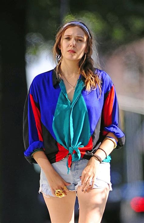 Elizabeth Olsen On The Very Good Girls Set In Brooklyn Hawtcelebs