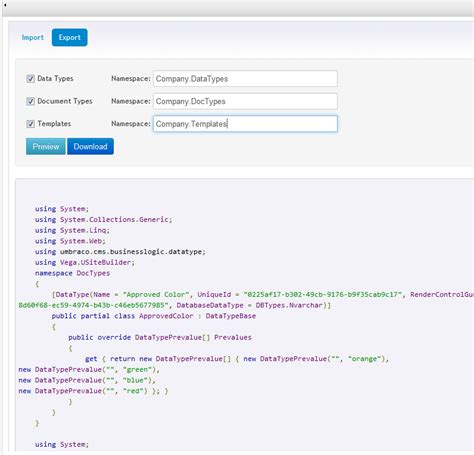 USiteBuilder Admin Our Umbraco