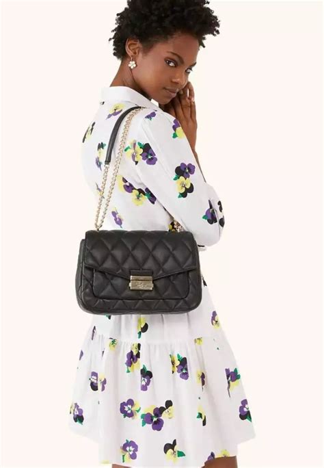 Jual Kate Spade Kate Spade Carey Medium Flap Shoulder Bag Black