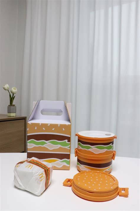 빅맥 런치박스 맥도날드 한정판 굿즈 2단 도시락 네이버 블로그