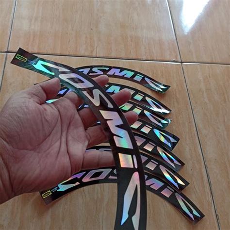 Jual Stiker Decal Velg Rim Hologram Mavic Cosmic Sepeda Lipat Folding