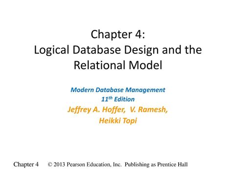chapter 4 logical database design and the relational model ppt download