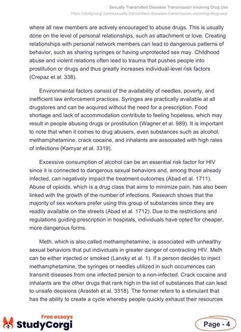 Sexually Transmitted Diseases Transmission Involving Drug Use Free