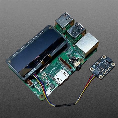 Adafruit 223 Monochrome Oled Bonnet For Raspberry Pi