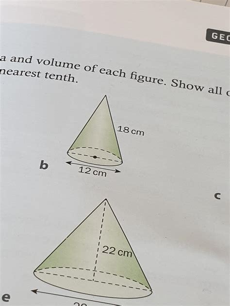 Volume Of A Cone Problem