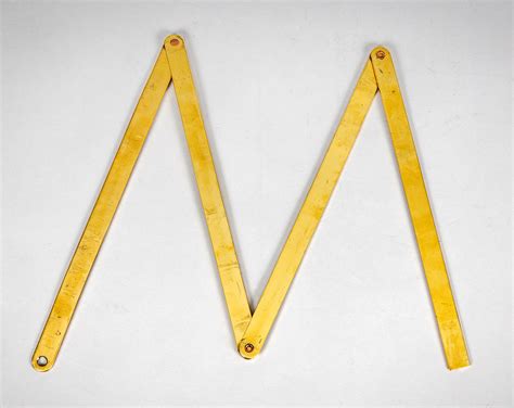 Antique Brass Folding Ruler